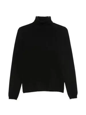 ALLUDE Long-sleeves Sweater - Black