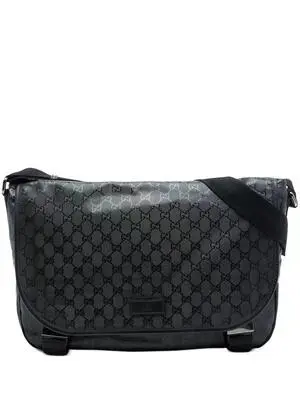 Gucci 2016-2026 Gg Imprime Messenger Bag Crossbody Bag - Black