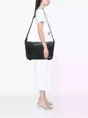 Gucci Gg Imprimé Messenger Bag - Black