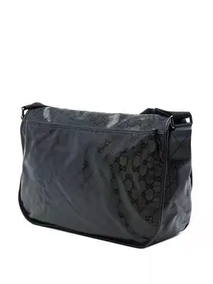 Gucci Gg Imprimé Messenger Bag - Black