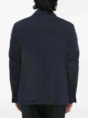 Corneliani Single-breasted Patch-pocket Blazer - Blue