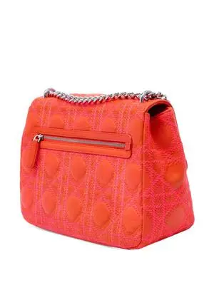Dior Medium Embroidered Lambskin Cannage Miss Flap Shoulder Bag