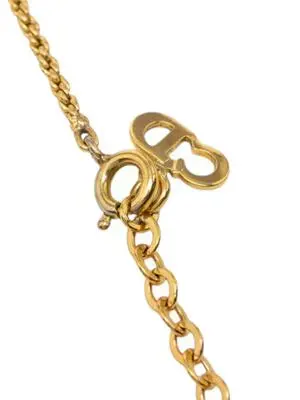 Dior Plated Cd Logo Pendant Necklace
