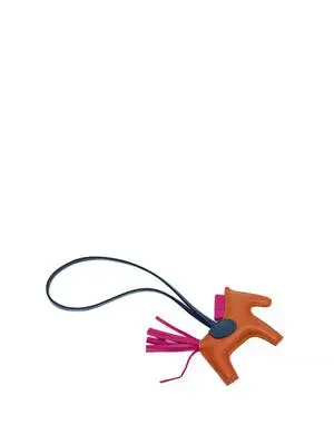 Hermès 2022 Milo Lambskin Grigri Rodeo Bag Charm Pm Key Chain - Brown