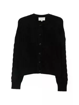 Eric Bompard Cable-knit Cashmere Cardigan - Black