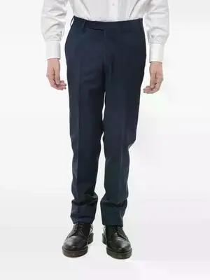 Corneliani Academy Virgin Wool Trousers - Blue