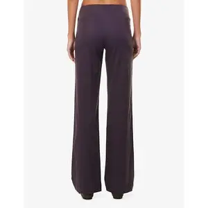 PEACHY DEN Straight-leg Stretch-cotton Trousers