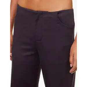 PEACHY DEN Straight-leg Stretch-cotton Trousers