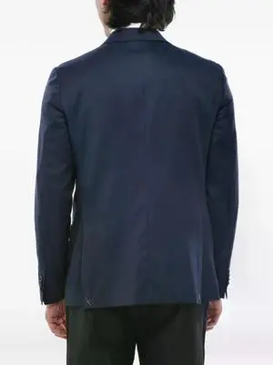 Corneliani Single-breasted Patch-pocket Blazer - Blue