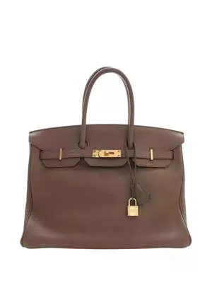 Hermès 2008 Togo Birkin Retourne 35 Handbag - Brown