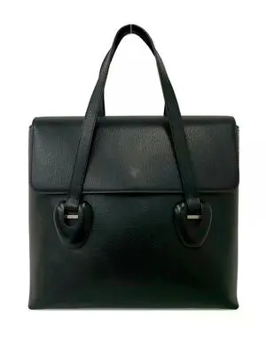 Gucci 1980-1990 Leather Handbag - Black