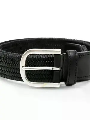 Canali Woven Leather Belt