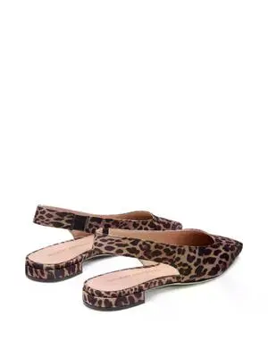 STUART WEITZMAN Stassi Leopard-print Slingback Pumps