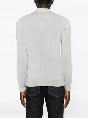 Canali Quarter-zip Knitted Polo Shirt