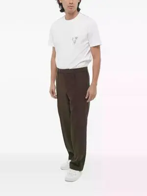 Neil Barrett Pintuck Slim-fit Trousers - Brown