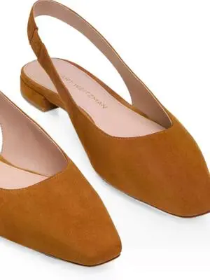 STUART WEITZMAN Stassi Pointed-toe Slingback Pumps