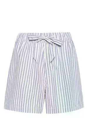 TEKLA Striped Poplin Pyjama Shorts