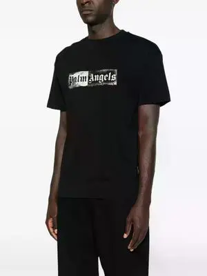 Palm Angels Stamp Logo Printed T-shirt
