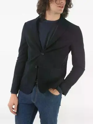 Corneliani Single-breasted Cotton Jacket - Blue