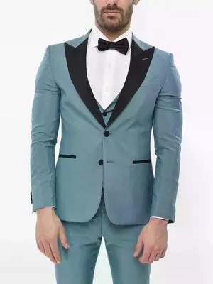 Corneliani Contrast-trim Single-breasted Suit