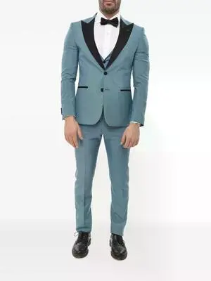 Corneliani Contrast-trim Single-breasted Suit