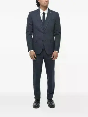 Corneliani Three-piece Single-breasted Suit - Blue