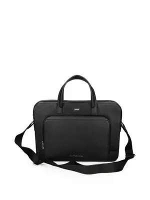 Tommy Hilfiger Logo-patch Laptop Bag - Black