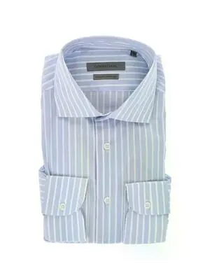 Corneliani Striped French-collar Shirt