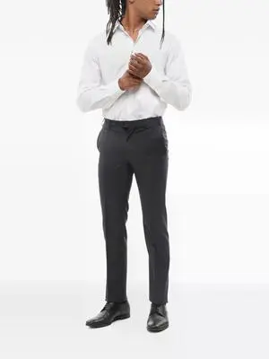Corneliani Fresco-wool Pleated Trousers - Grey