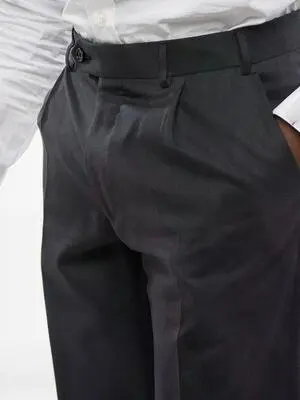 Corneliani Fresco-wool Pleated Trousers - Grey