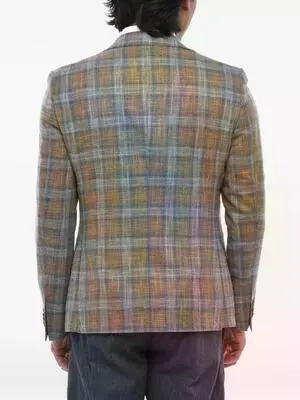 Corneliani Checked Single-breasted Blazer