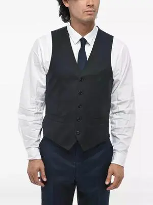 Corneliani V-neck Single-breasted Waistcoat