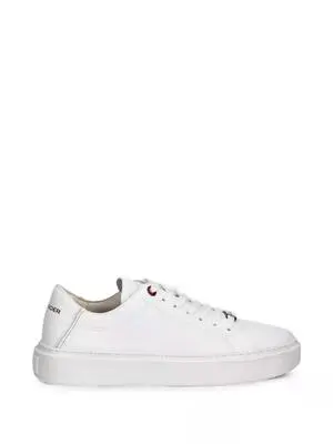 ALEXANDER SMITH London Pebbled-leather Sneakers - White