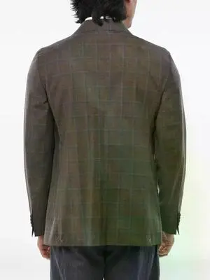 Corneliani Plaid-pattern Single-breasted Blazer