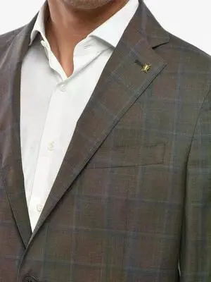 Corneliani Plaid-pattern Single-breasted Blazer
