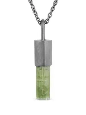 PARTS OF FOUR Sterling Tourmaline Pendant Necklace - Silver
