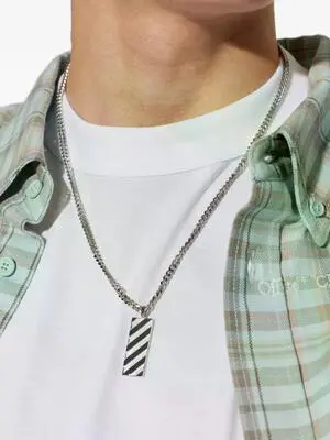 Off-White Curb-chain Pendant Necklace
