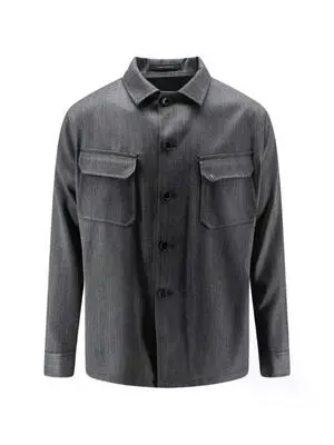Tagliatore Virgin Wool Button-fastening Shirt Jacket