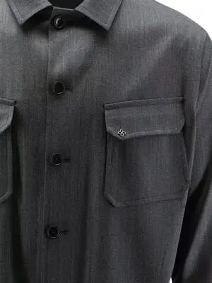 Tagliatore Virgin Wool Button-fastening Shirt Jacket