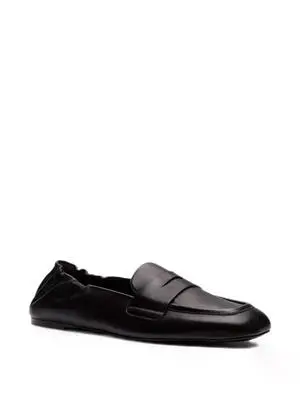 STUART WEITZMAN Bryant Ruched Loafers - Black