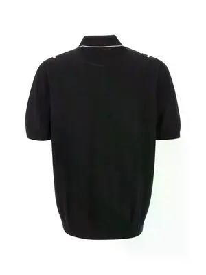 GRAN SASSO Striped-intarsia Knitted Shirt