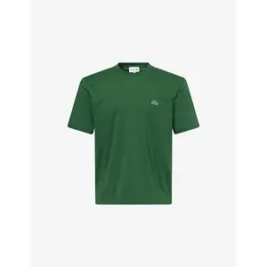 Lacoste Embroidered-emblem Crew-neck Cotton T-shirt - Green