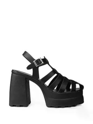 ALTERCORE Amy Cage-style Platform Sandals - Black