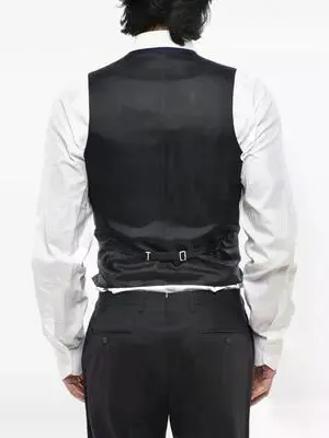 Corneliani Jacquard Virgin Wool Waistcoat