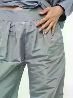 SUPER BLOND Tapered Silk Trousers