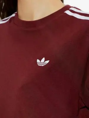 Adidas Ruffle-trim Logo-embroidered T-shirt