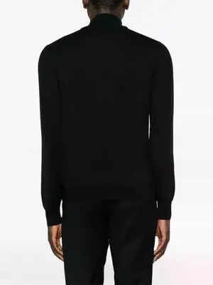 Tagliatore Quarter-zip Knitted Polo Shirt