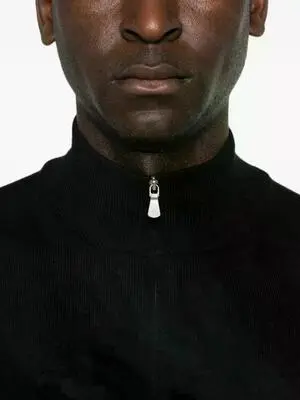 Tagliatore Quarter-zip Knitted Polo Shirt