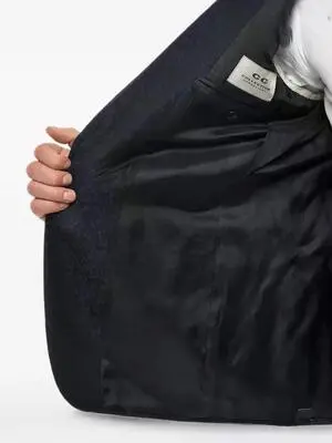 Corneliani Damask-pattern Peak-lapel Blazer