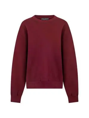 Dolce & Gabbana Crew-neck Sweatshirt With Long-sleeves - Red